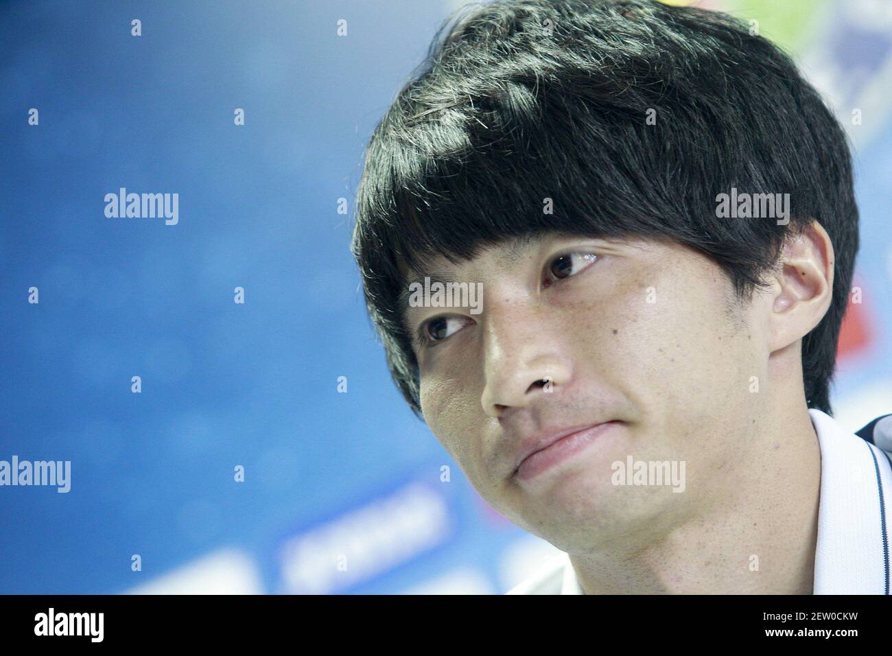 Getafe's new player Gaku Shibasaki during his official presentation ...