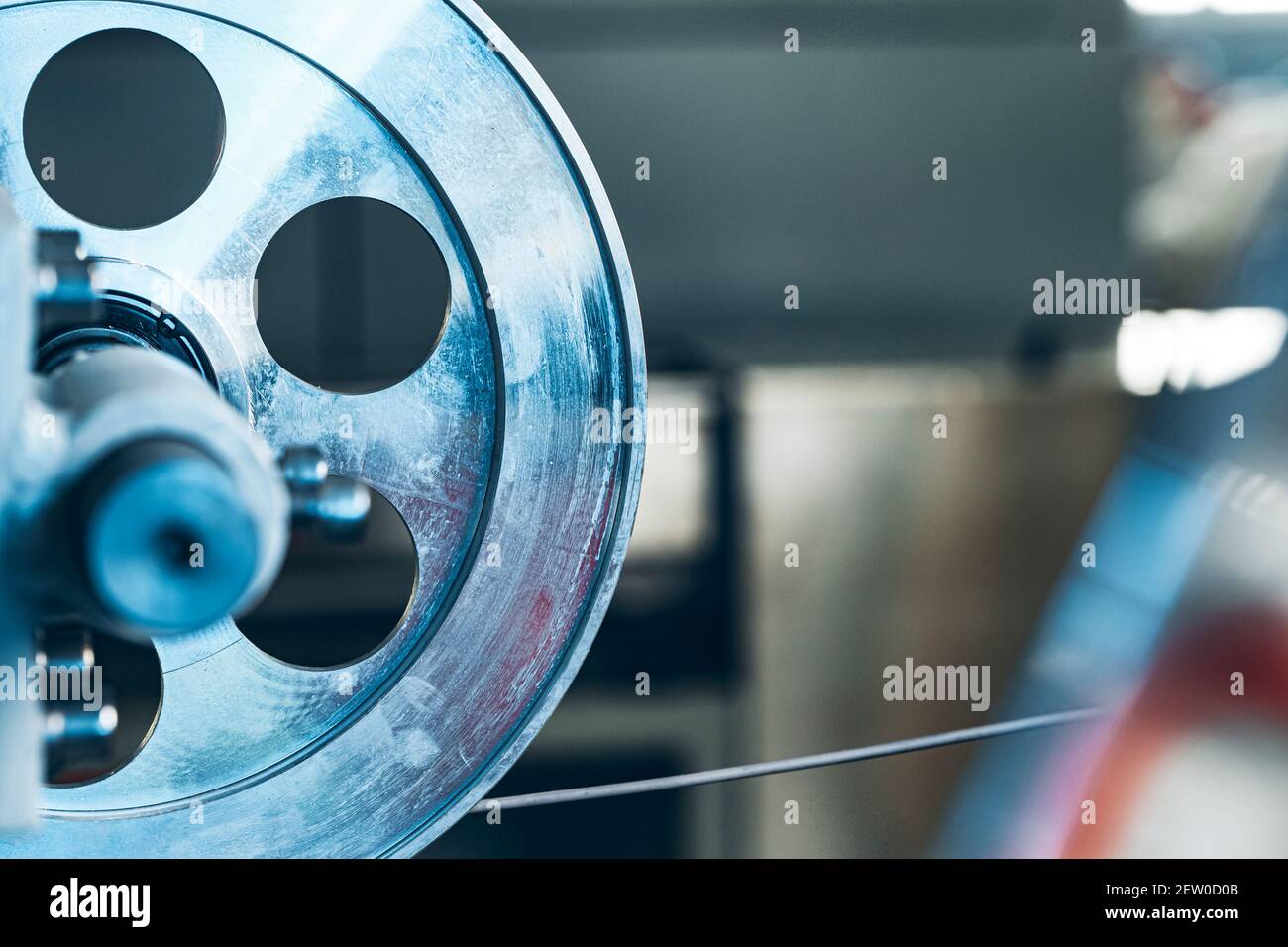 Process of cable production in a factory Stock Photo - Alamy