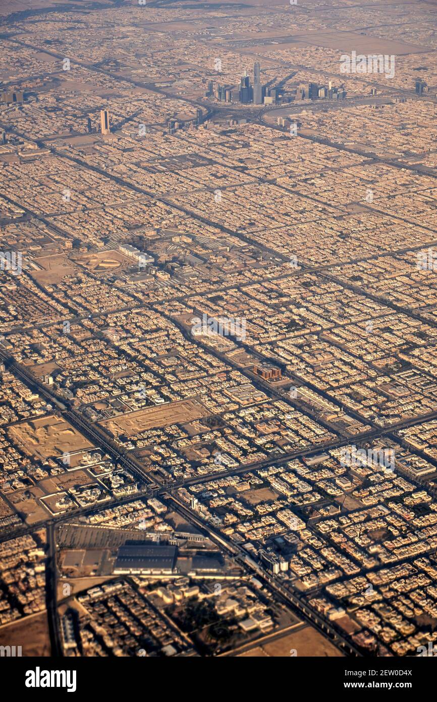 Aerial view of Riyadh capital of Saudi Arabia Stock Photo - Alamy