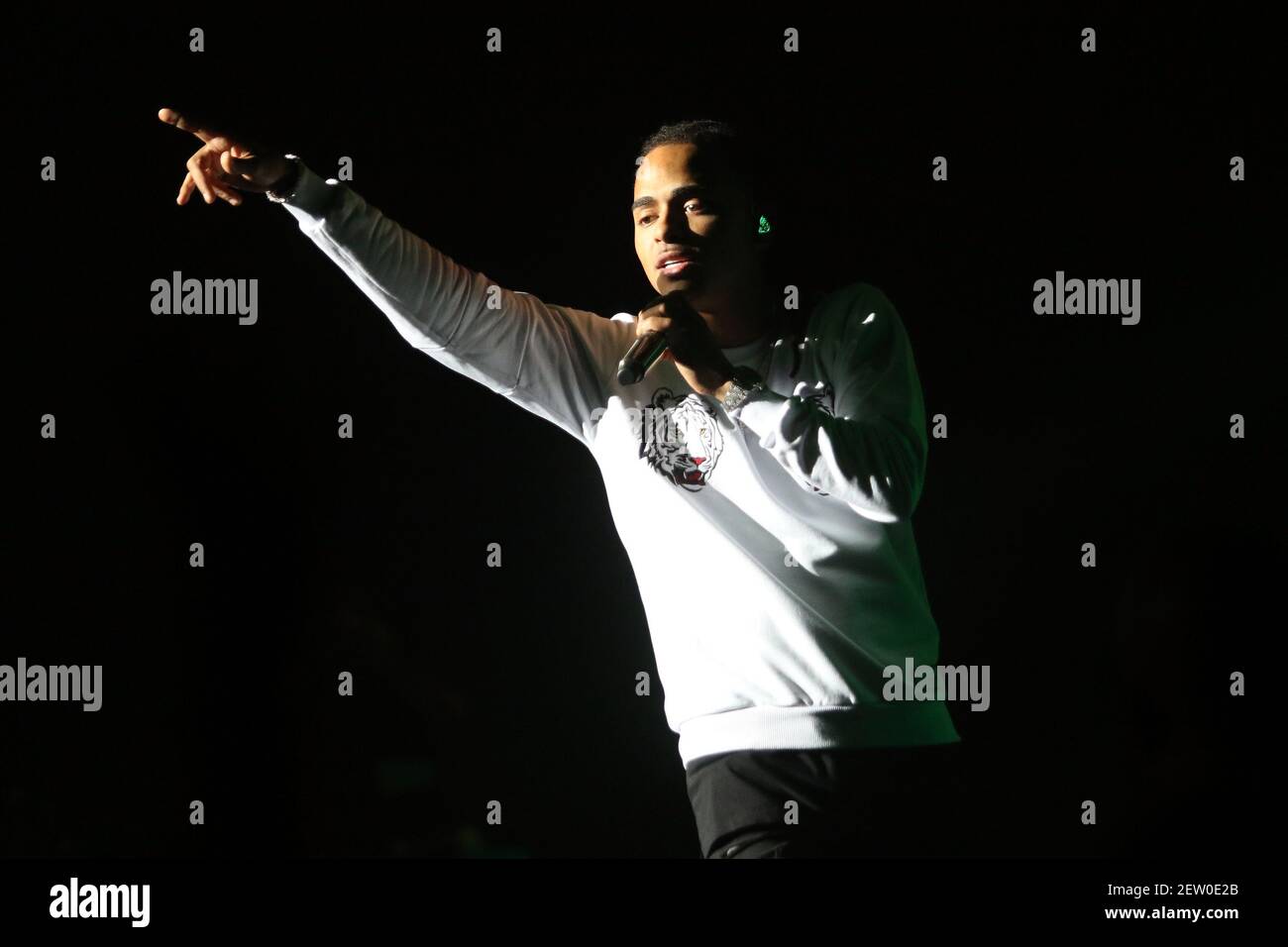 Recording artist Ozuna performs onstage at the Microsoft Theater on ...