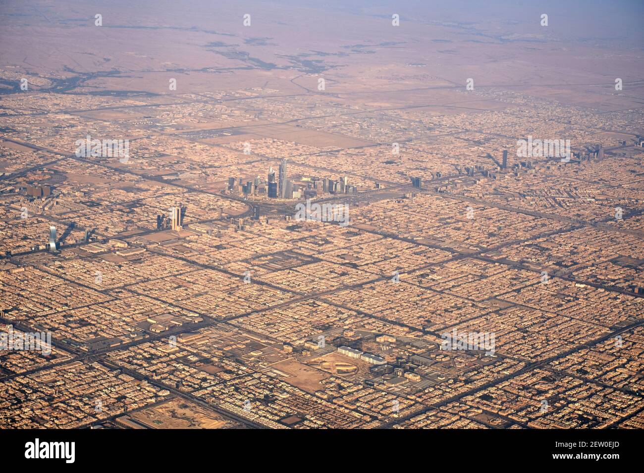 Aerial view of Riyadh capital of Saudi Arabia Stock Photo - Alamy