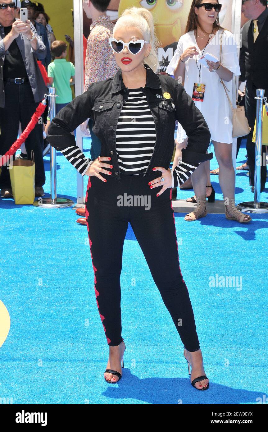 Christina Aguilera arrives at "The Emoji Movie" Los Angeles Premiere ...