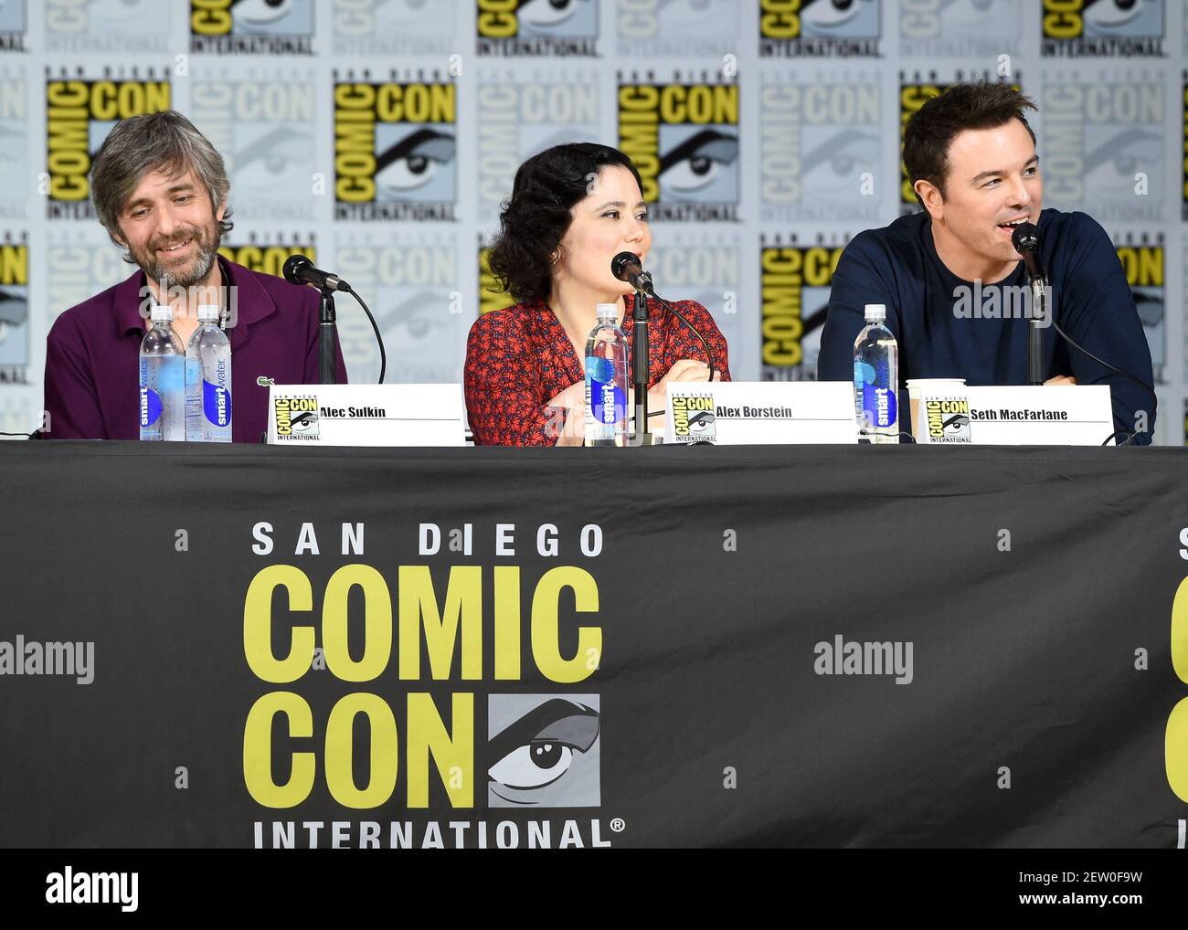 FOX FANFARE AT SAN DIEGO COMIC-CON © 2017: L-R: FAMILY GUY Executive Producer Alec Sulkin, cast ...