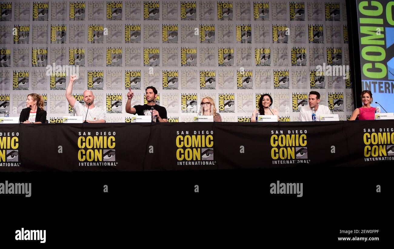 FOX FANFARE AT SAN DIEGO COMIC-CON © 2017: L-R: LUCIFER Executive ...