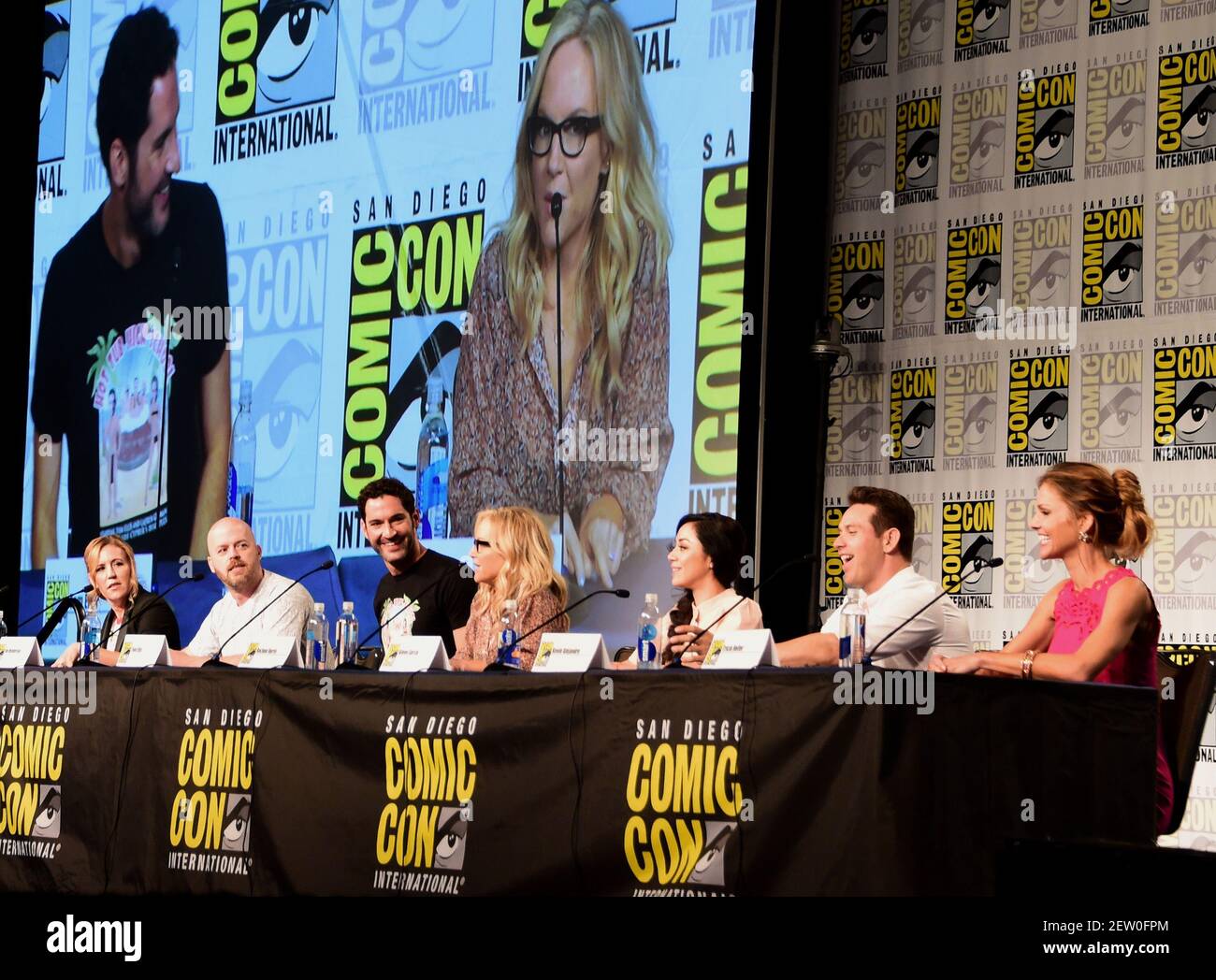 FOX FANFARE AT SAN DIEGO COMIC-CON © 2017: L-R: LUCIFER Executive ...