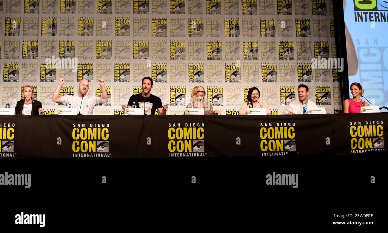FOX FANFARE AT SAN DIEGO COMIC-CON © 2017: L-R: LUCIFER Executive ...