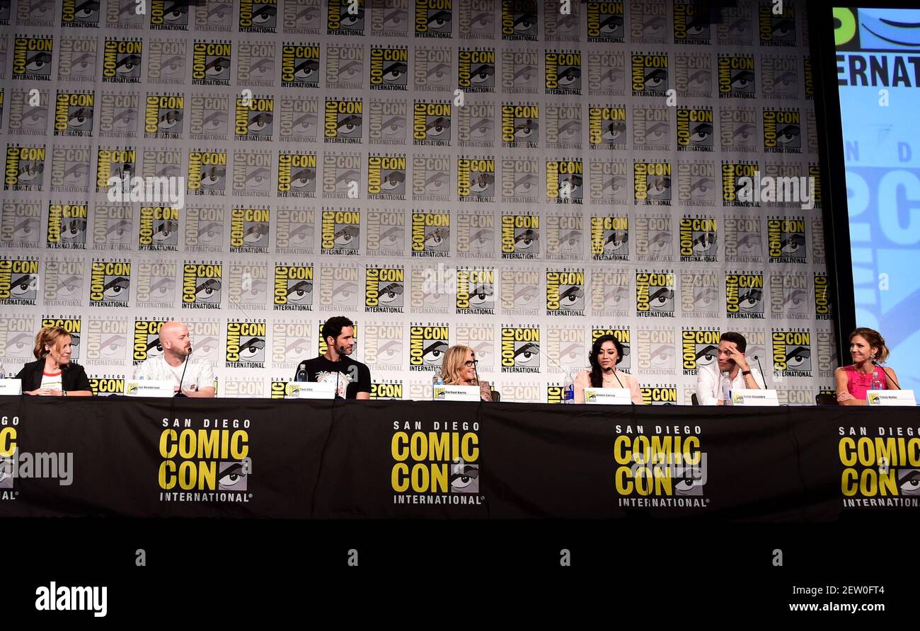 FOX FANFARE AT SAN DIEGO COMIC-CON © 2017: L-R: LUCIFER Executive ...