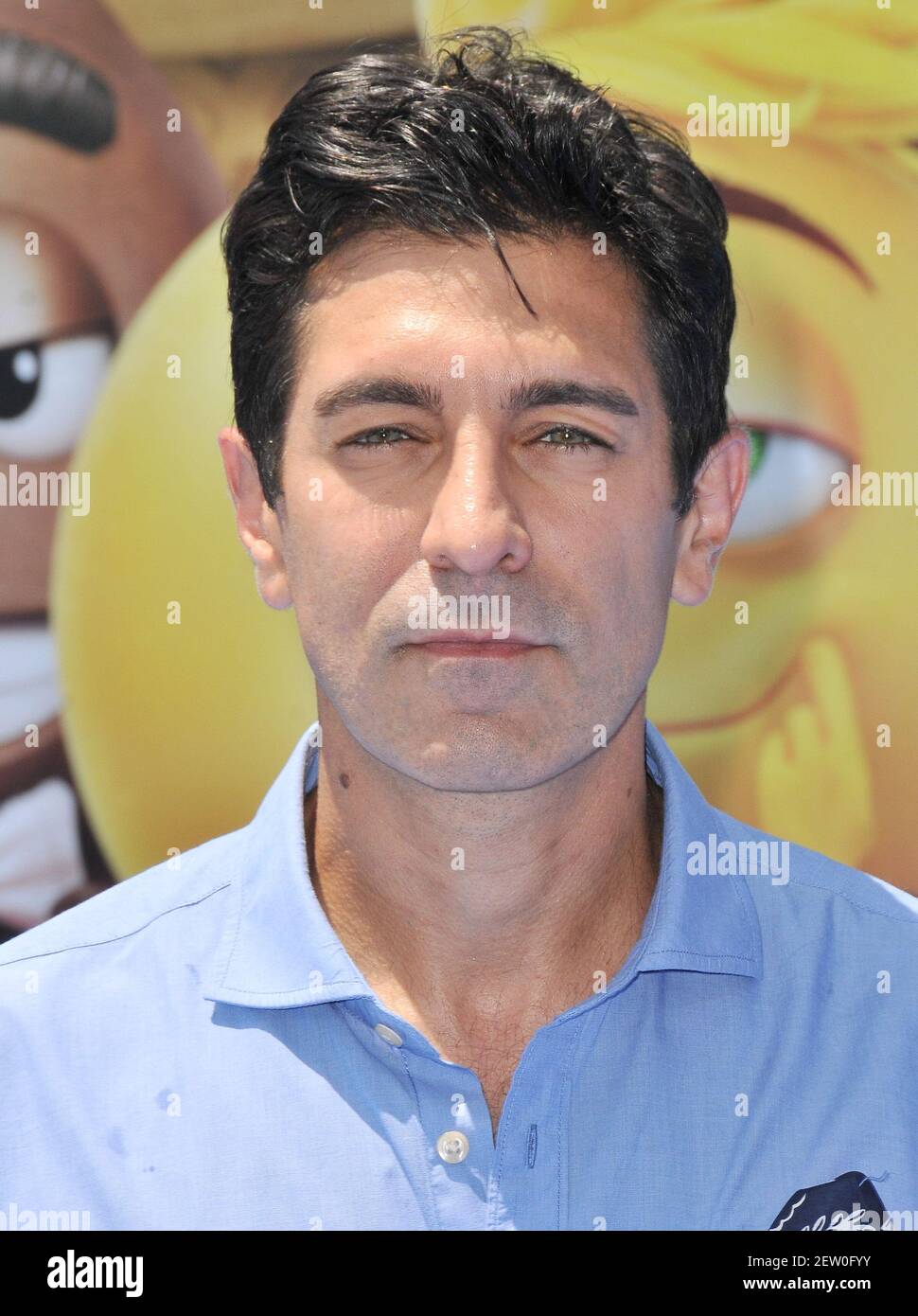 Thom Bishop arrives at "The Emoji Movie" Los Angeles Premiere held at ...