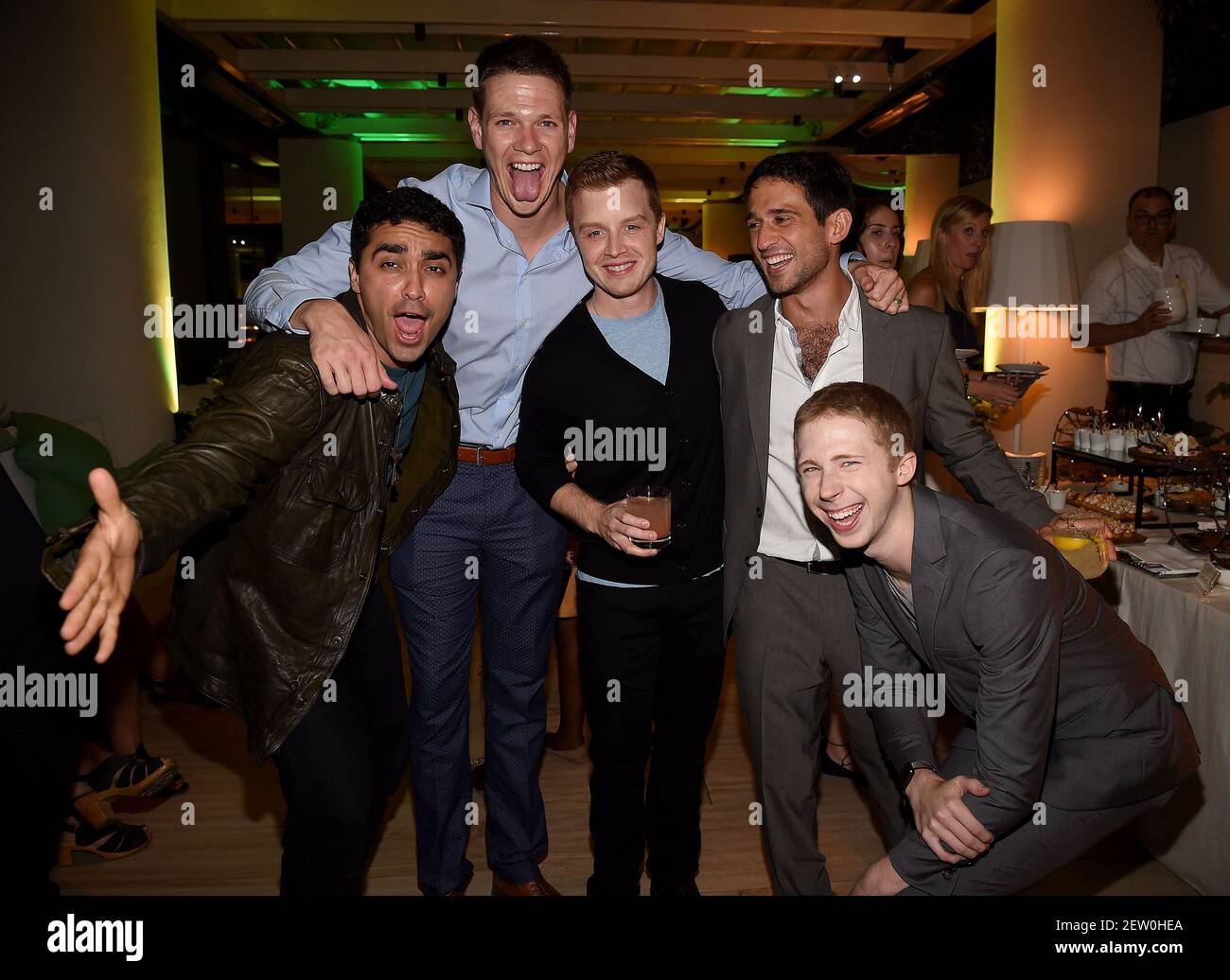 BEVERLY HILLS - JULY 24: (L-R) E.J. Bonilla, Jon Beavers, Noel Fisher ...