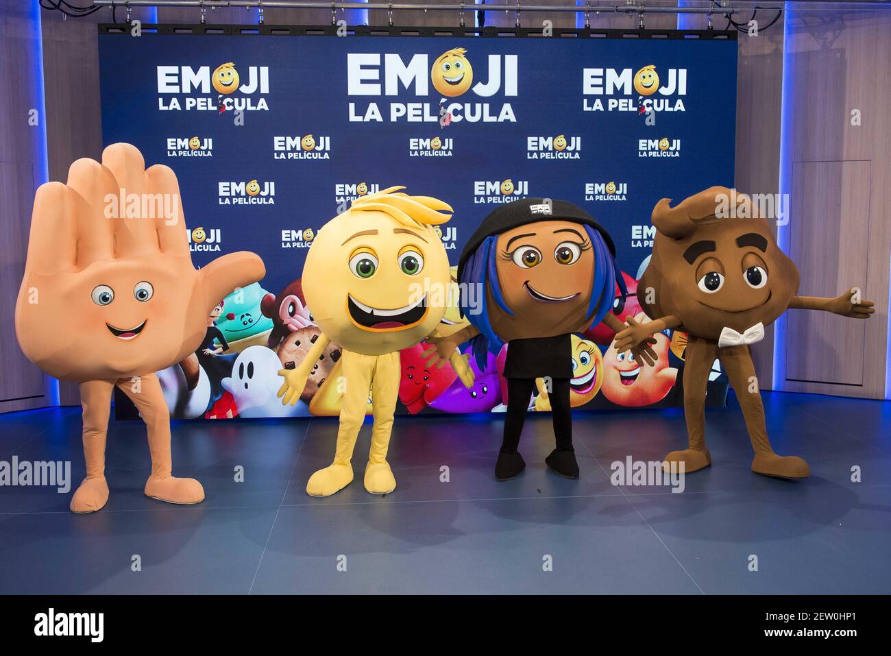 Few Emoji attends to photocall of presentation of 'EMOJI the film' in ...