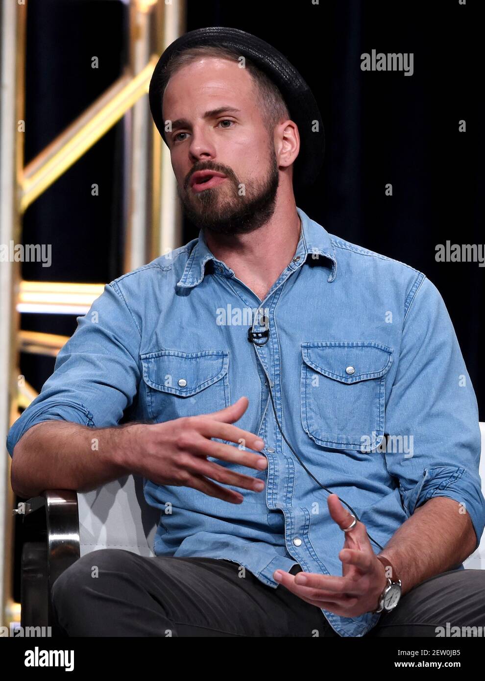 BEVERLY HILLS - JULY 25: Joshua Coombes onstage during the panel for ...