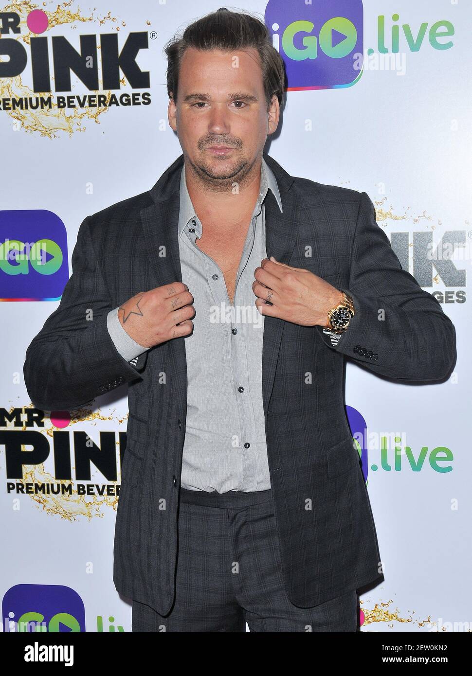 Sean Stewart arrives at iGO.Live Launch Event held at the Beverly ...