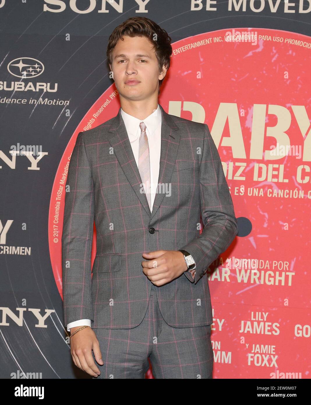 Ansel Elgort? attending the Baby Driver film premiere on July 26, 2017 ...