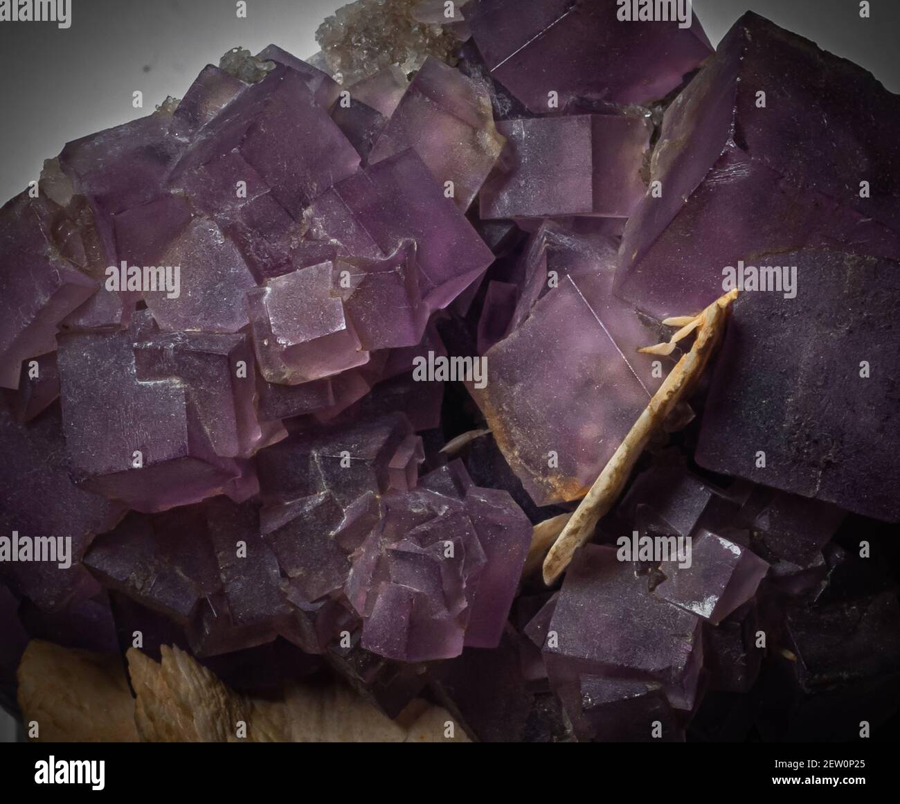 cubic, crystal, fluorit specimen Stock Photo - Alamy