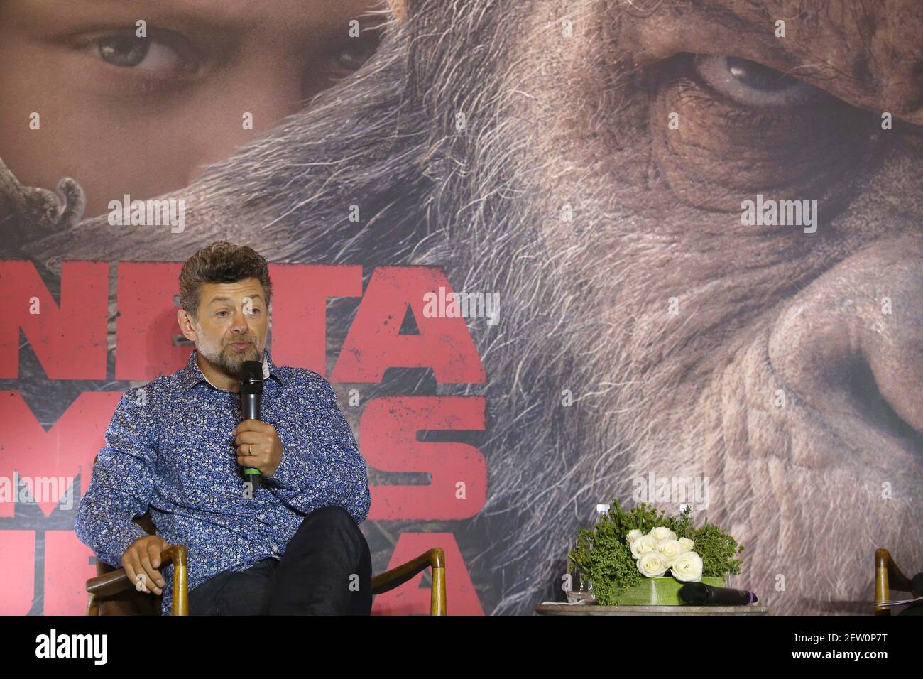 Actor Andy Serkis, Caesar in War for the Planet of the Apes attends a ...