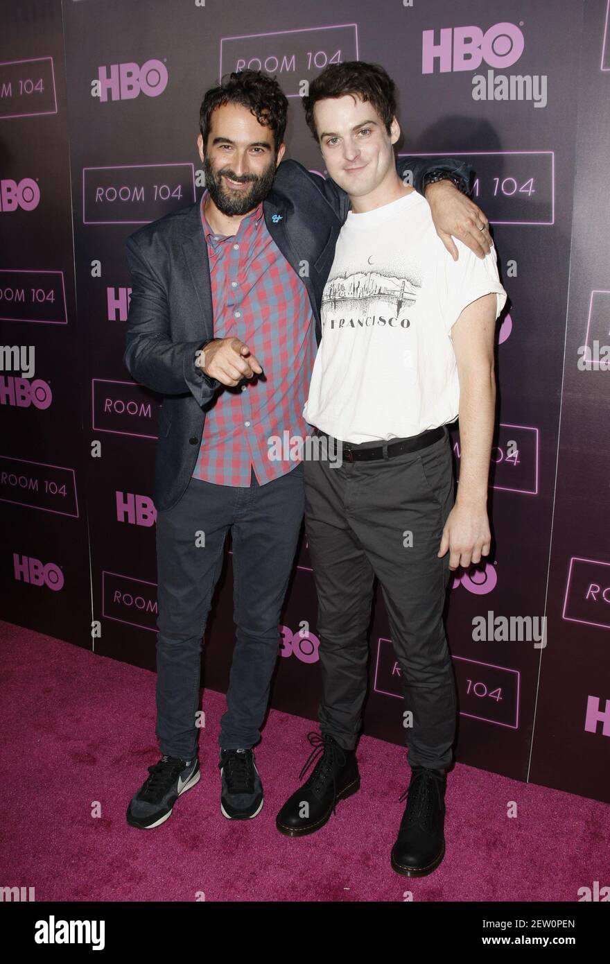 Jay Duplass and Will Tranfo attend the premiere of HBO's 'Room 104' at ...
