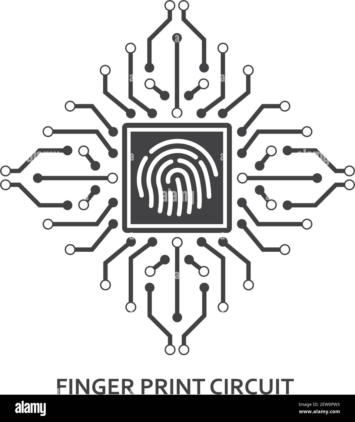 circuit board line,cpu,chip icon logo illustration vector design Stock ...