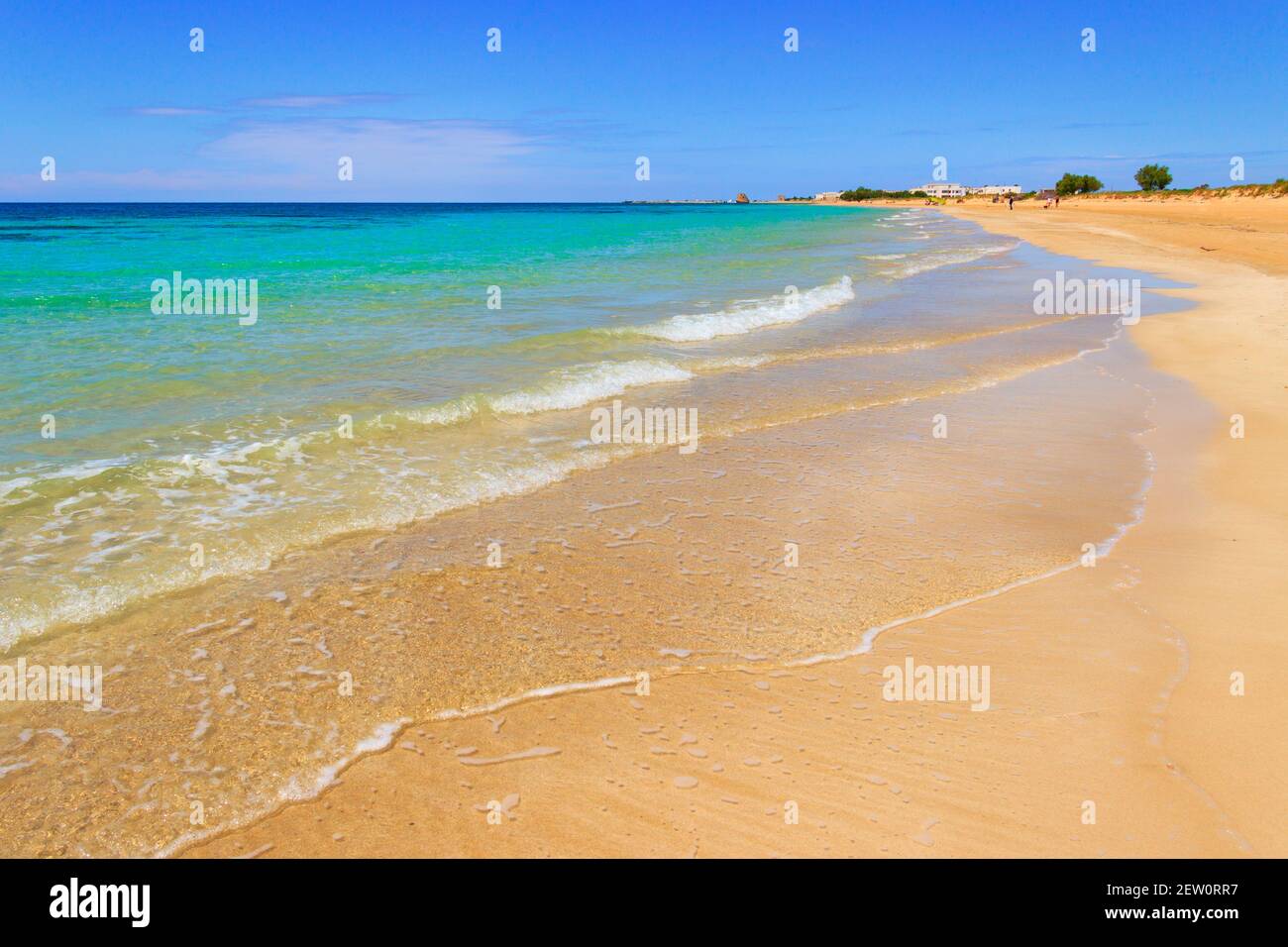 The most beautiful sandy beaches of Apulia: Marina di Salve. From Torre ...