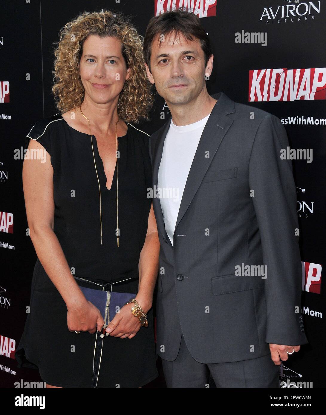 (L-R) Sarah Webster and Luis Prieto arrives at the "Kidnap" Los Angeles ...