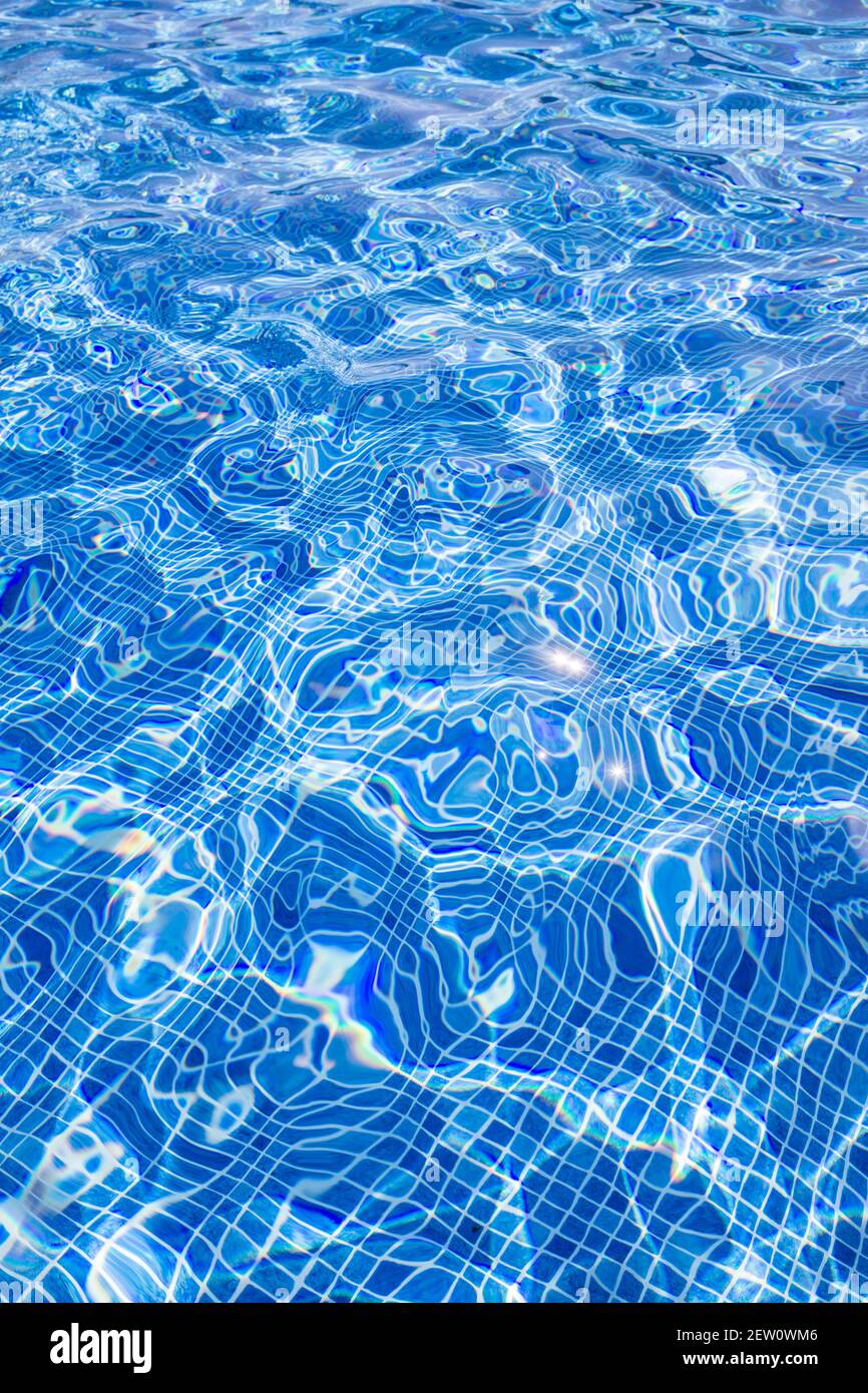 Swimming pool water ripples Stock Photo - Alamy