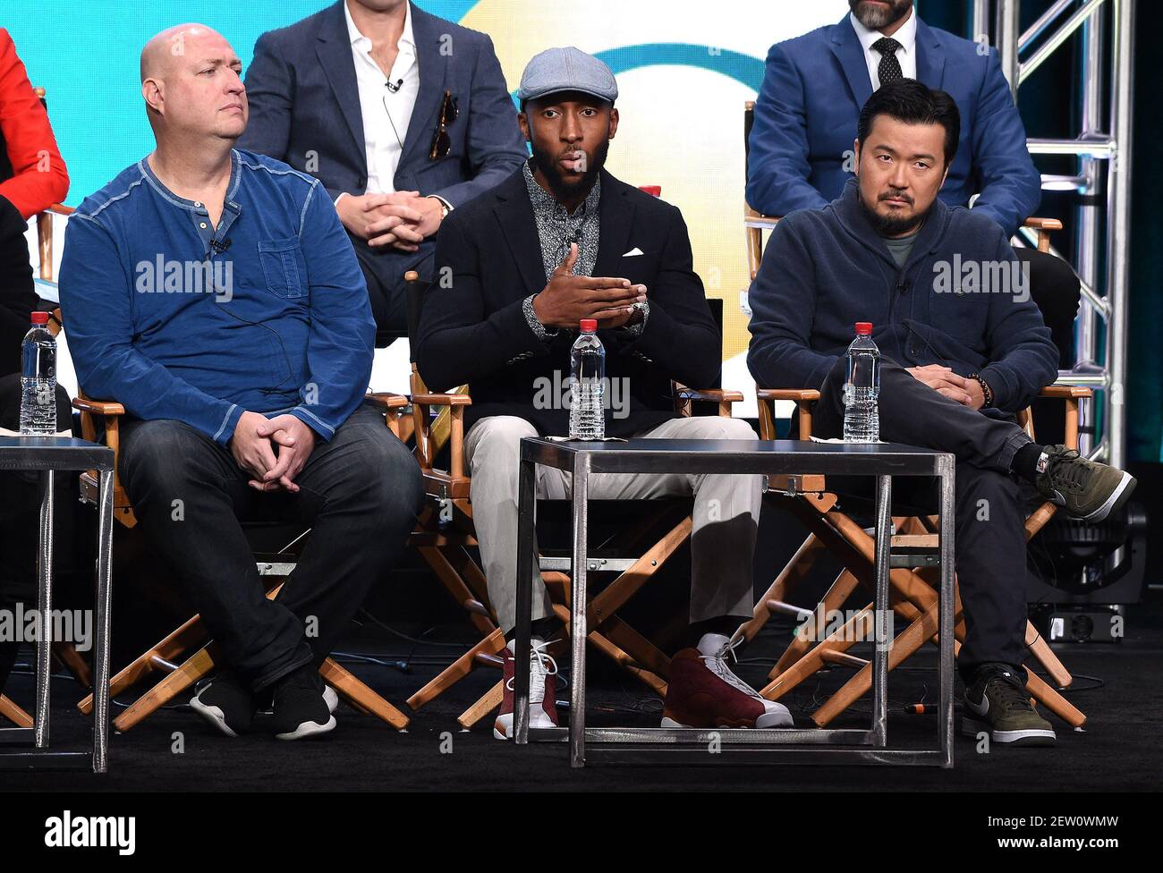 BEVERLY HILLS - AUGUST 1: (L-R) Executive Producers Shawn Ryan, Aaron ...