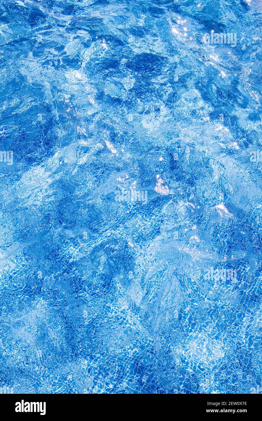 Swimming pool water movement Stock Photo - Alamy