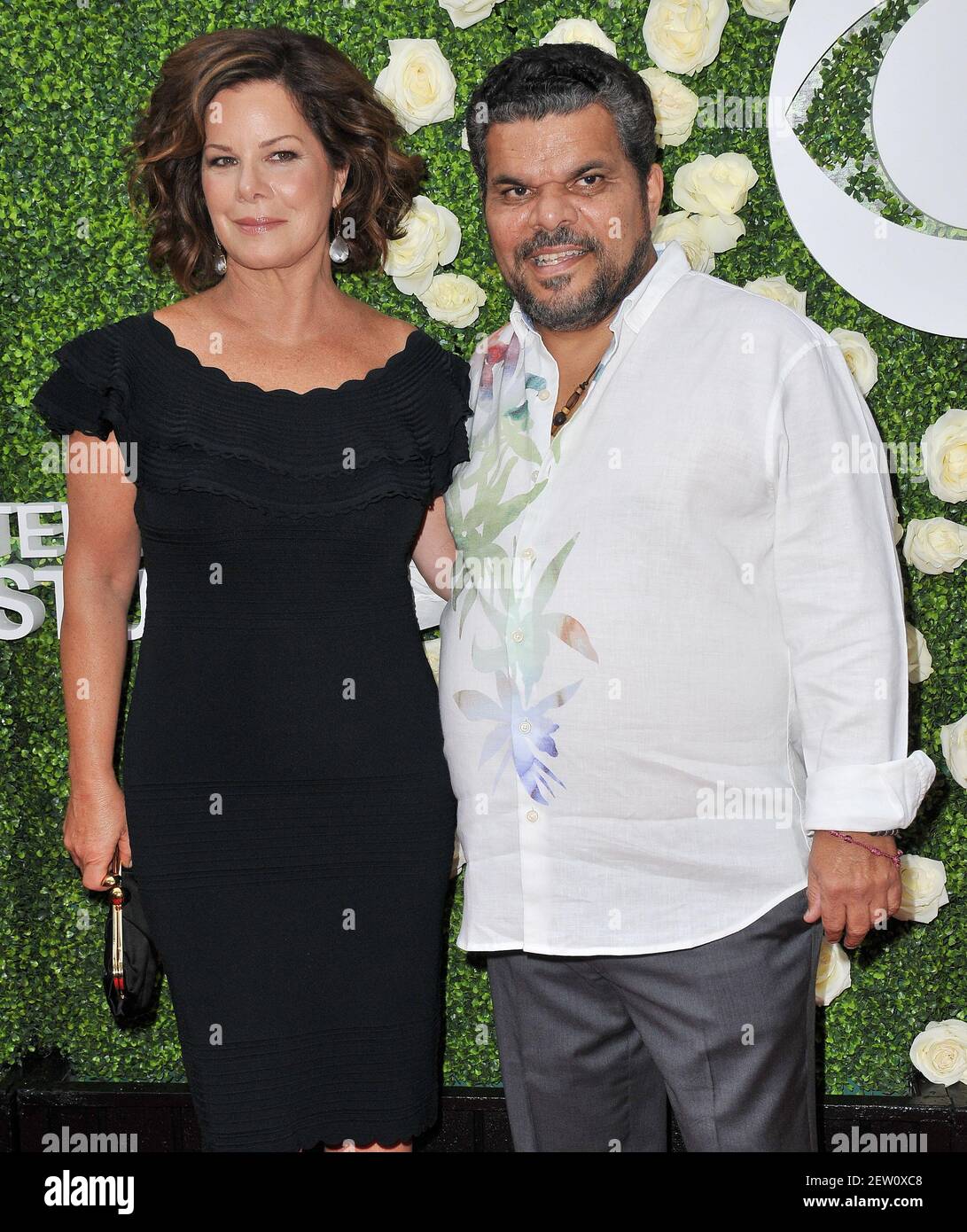 (L-R) Marcia Gay Harden and Luis Guzman together at the 2017 CBS ...