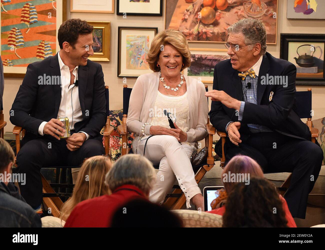 STUDIO CITY, CA - AUGUST 1: Mark Feuerstein, Linda Lavin, and Elliott ...
