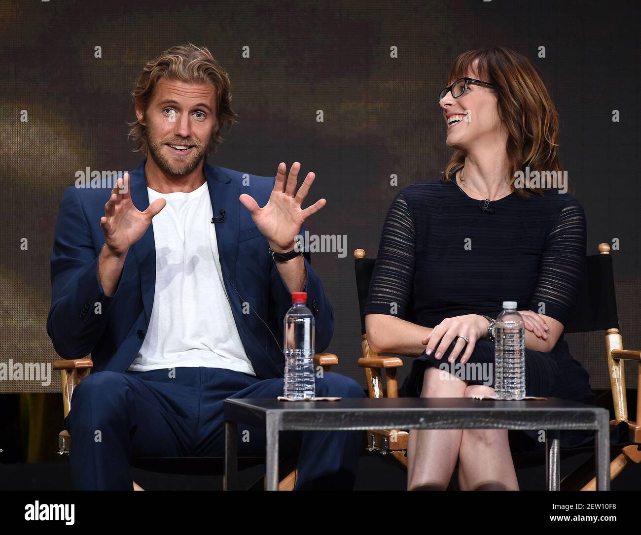 BEVERLY HILLS - AUGUST 2: Actor Matt Barr, and Executive Producer Anna ...