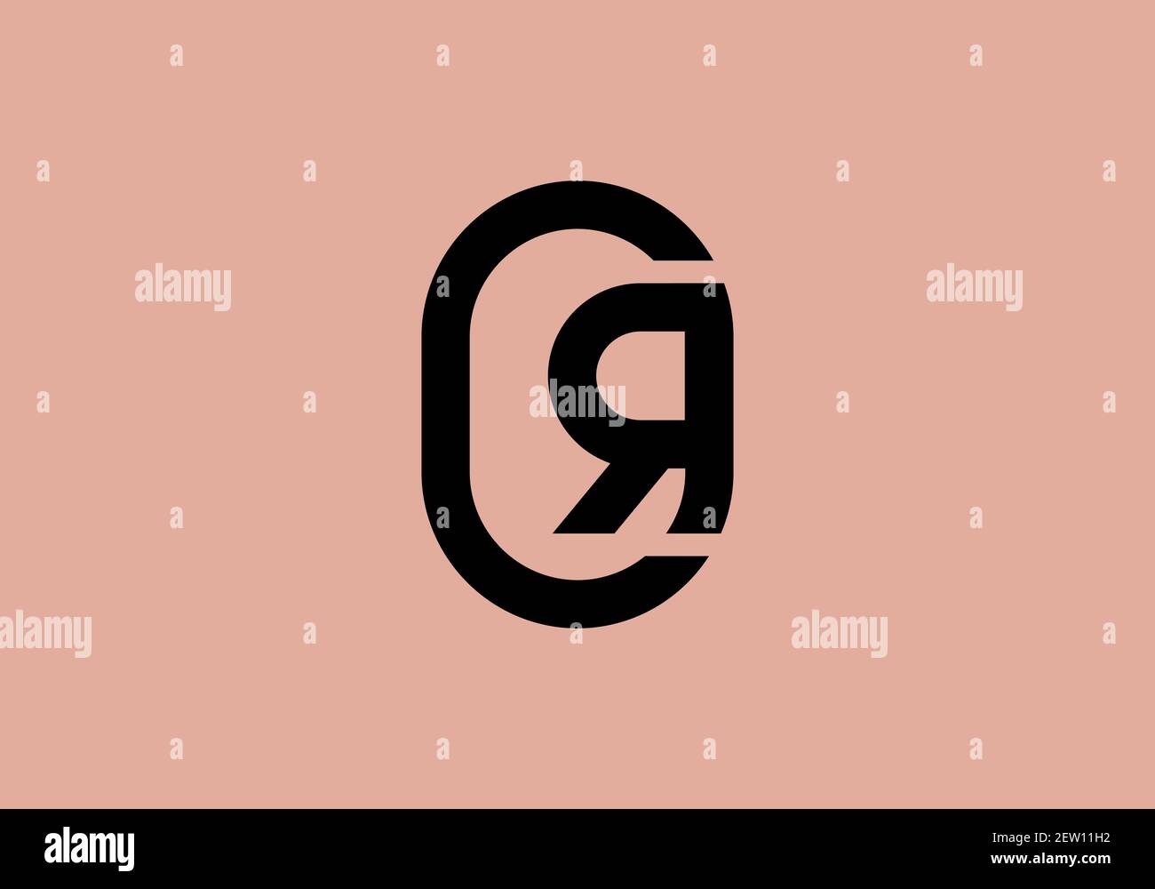 Unique black CR initial letter design Stock Vector Image & Art - Alamy