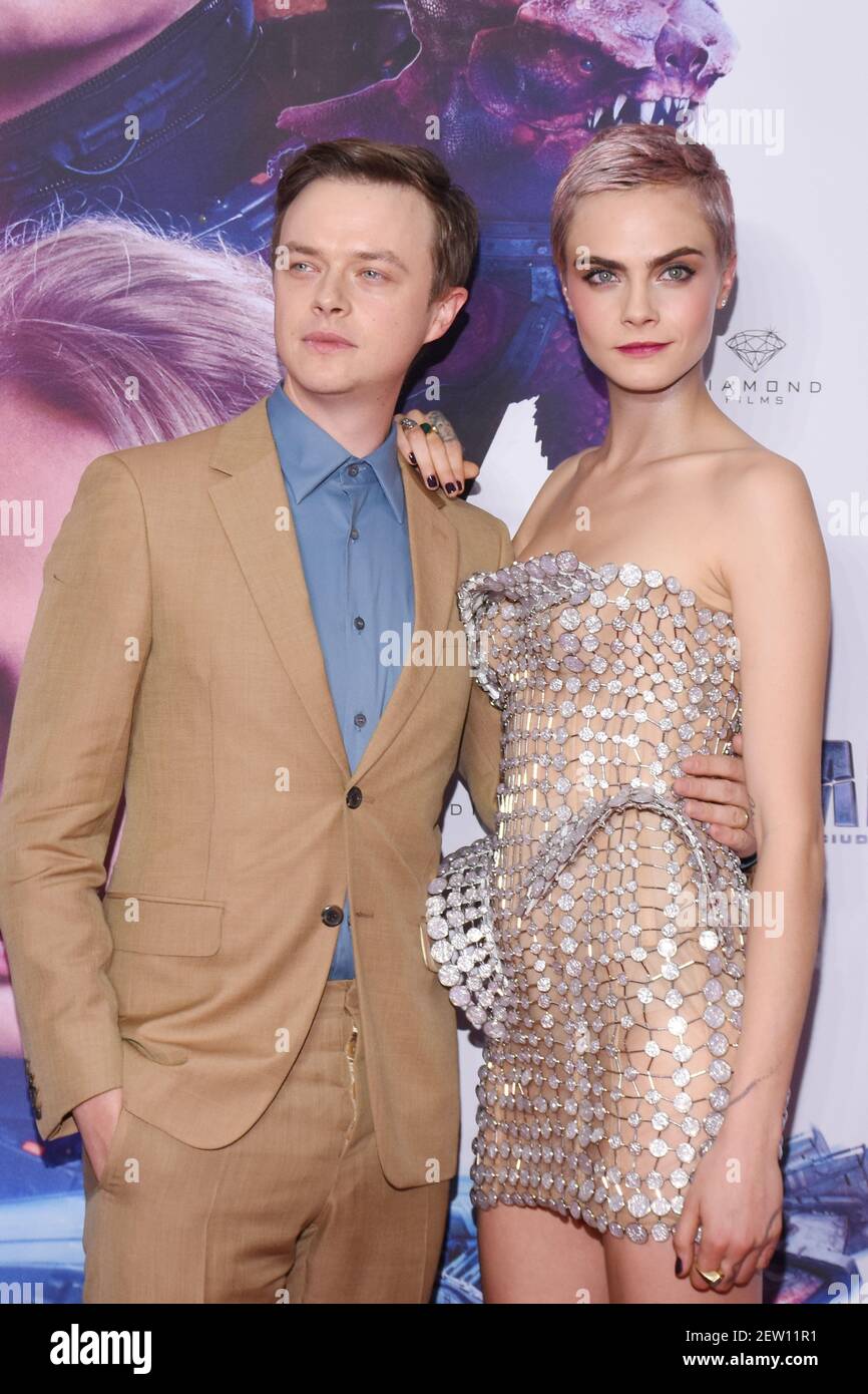 Dane DeHaan and Cara Delevingne arrive at Valerian and the City of a ...