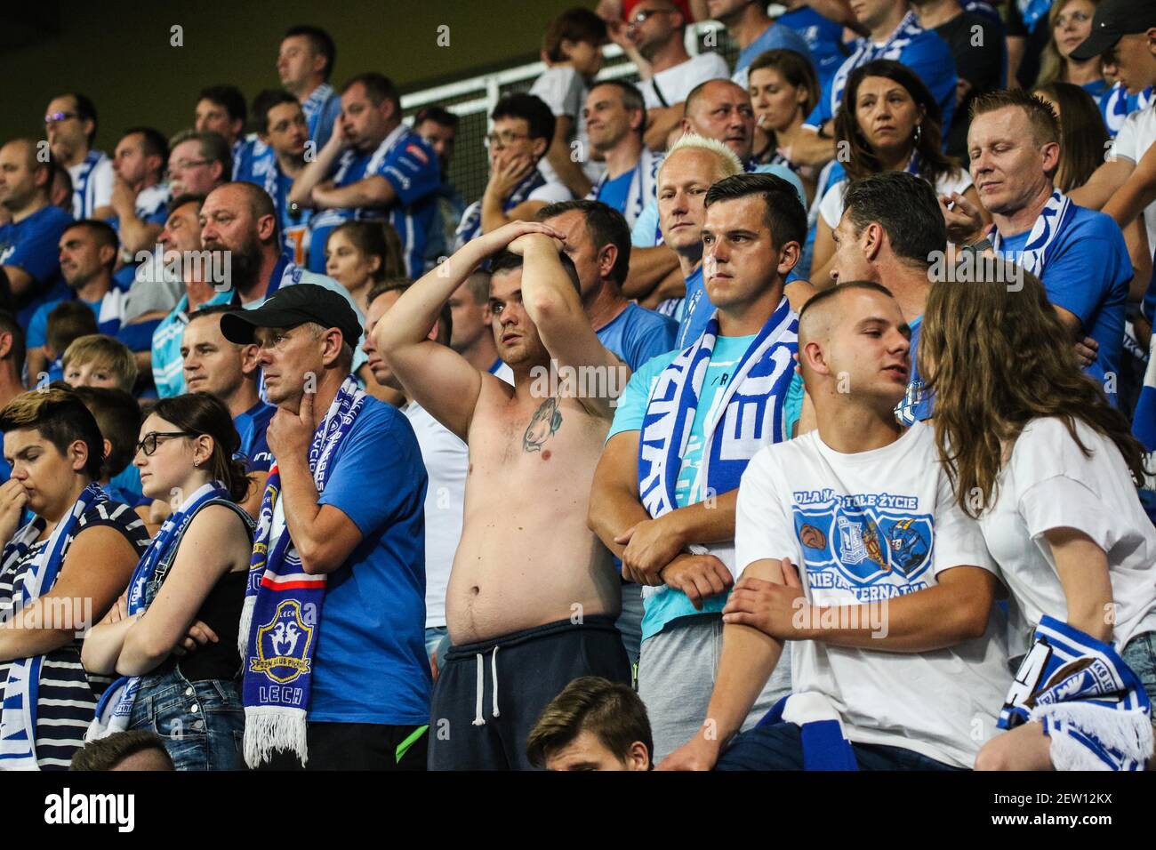 2017.8.3, Poznan , Lech Poznan - FC Utrecht , European football UEFA ...