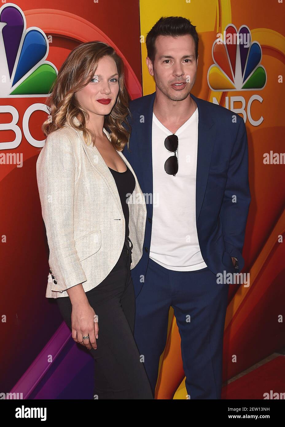 BEVERLY HILLS, CA - AUGUST 3: Tracy Spiridakos and Jon Seda at the NBC 2017 Summer Press Tour at ...