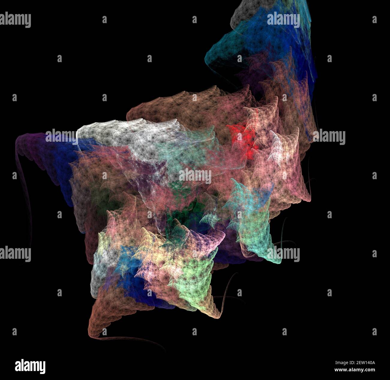 3D rendering abstract digital background. Pattern for textile and ...