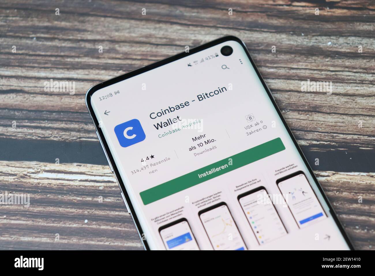 Coinbase app logo - cupolre