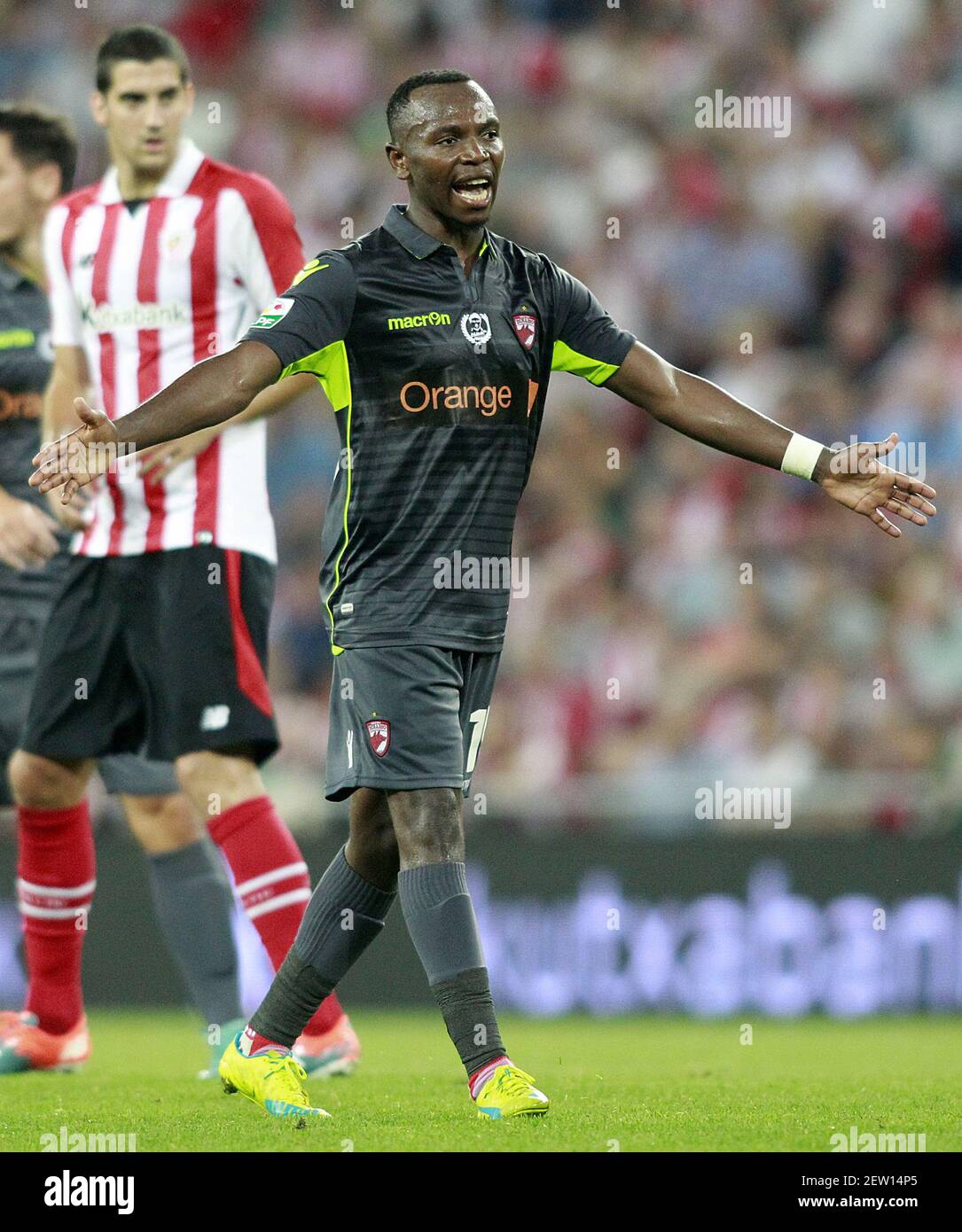 FC Dinamo Bucuresti's May Mahlangu during Europa League Third ...