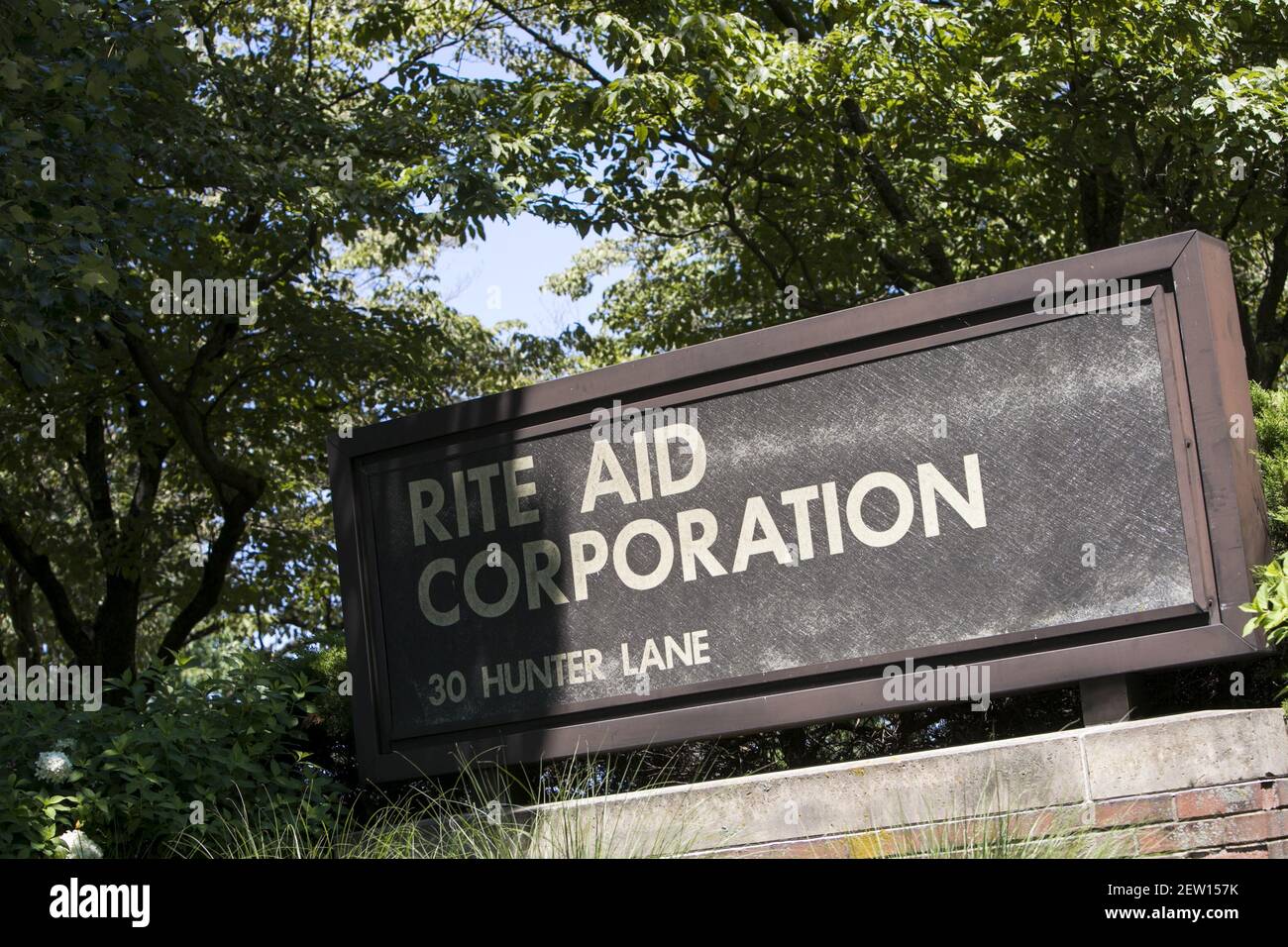 A logo sign outside of the headquarters of the Rite Aid Corporation in ...