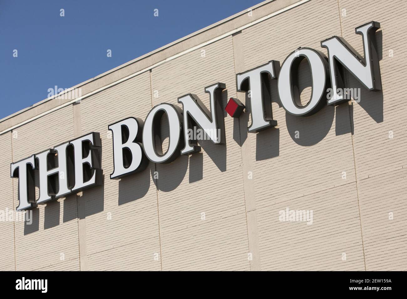 A logo sign outside of a The Bon-Ton retail store in Camp Hill ...