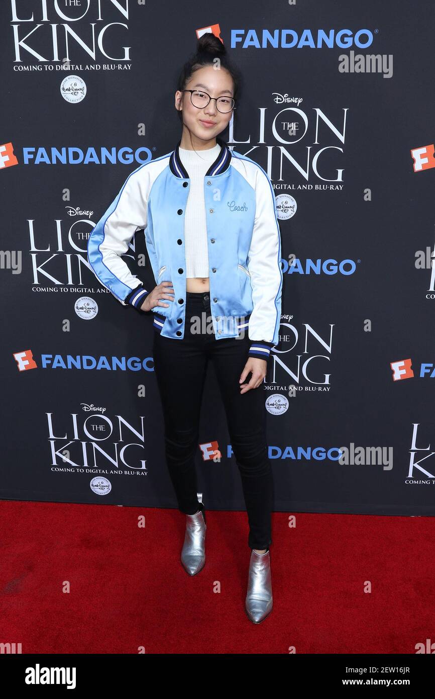 Actress Madison Hu at Disney's The Lion King Sing-Along Screening held ...