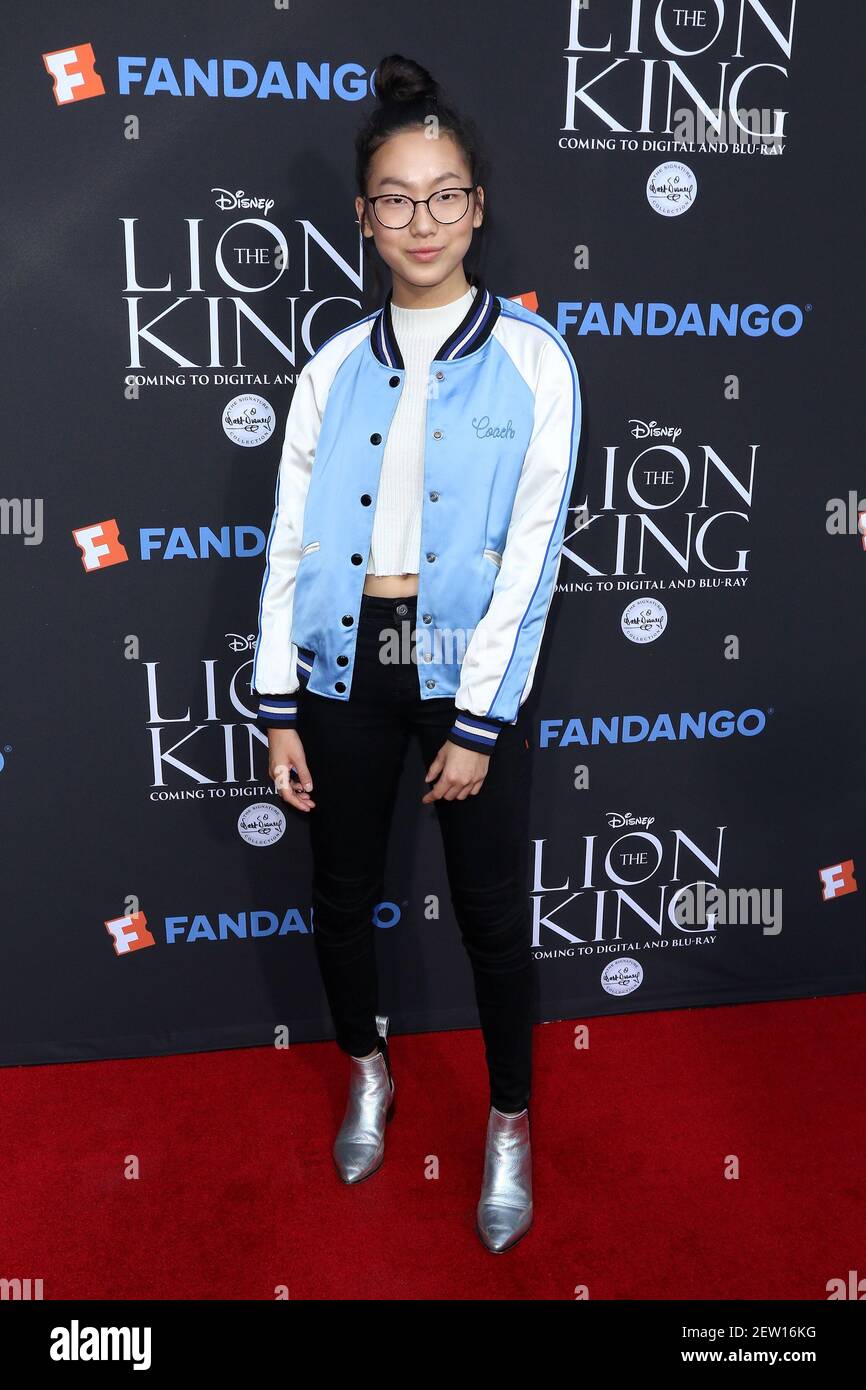 Actress Madison Hu at Disney's The Lion King Sing-Along Screening held ...