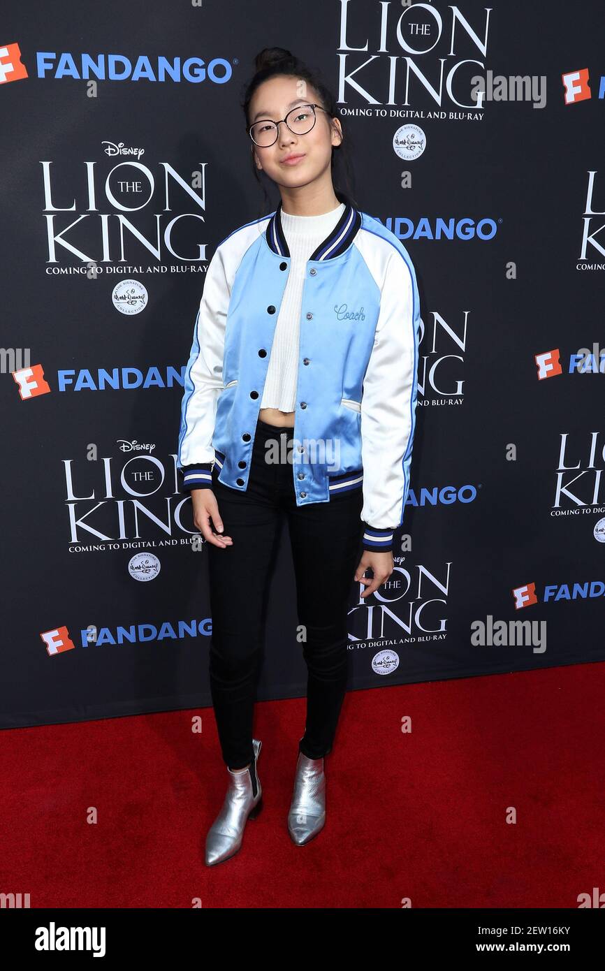 Actress Madison Hu at Disney's The Lion King Sing-Along Screening held ...