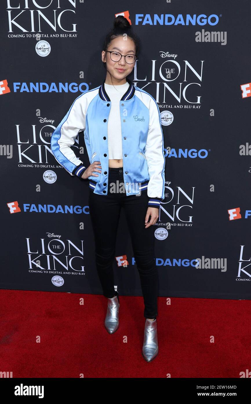 Actress Madison Hu at Disney's The Lion King Sing-Along Screening held ...