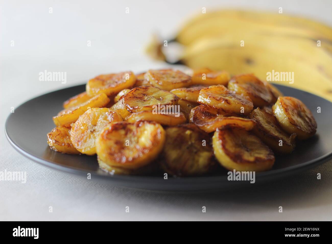 Caramelised plantain slices. A traditional tea time snack from Kerala ...