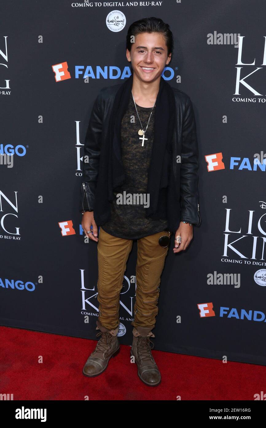 Actor Isaak Presley at Disney's The Lion King Sing-Along Screening held ...
