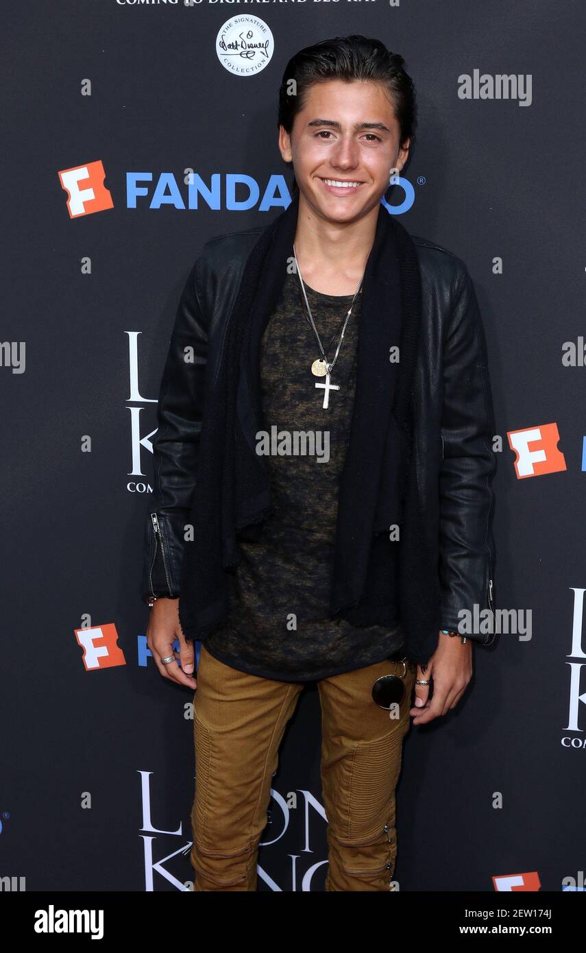 Actor Isaak Presley at Disney's The Lion King Sing-Along Screening held ...