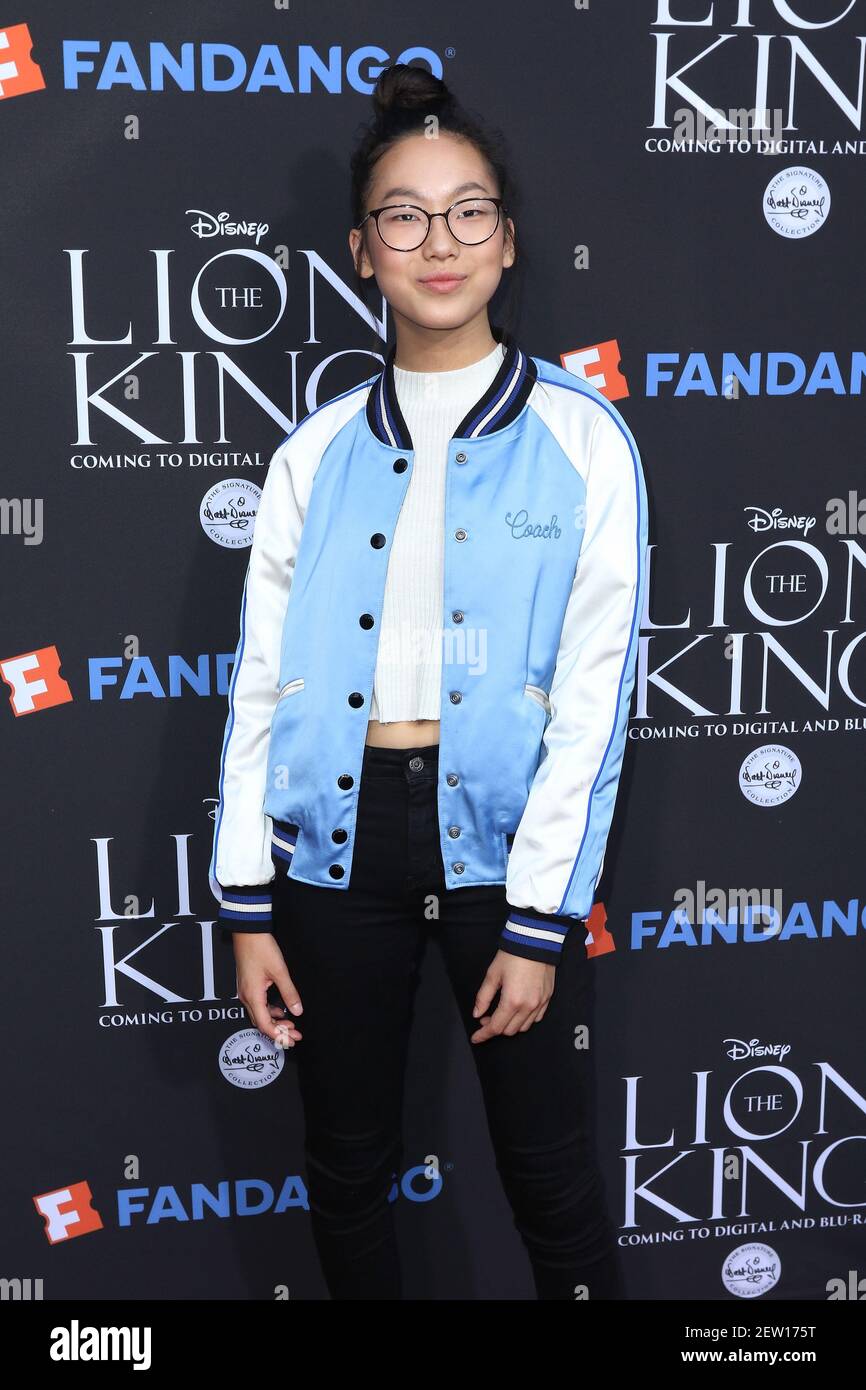 Actress Madison Hu at Disney's The Lion King Sing-Along Screening held ...