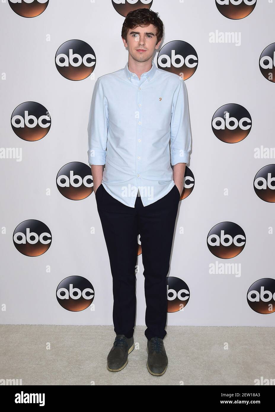 BEVERLY HILLS, CA - AUGUST 6: Freddie Highmore at the Disney ABC 2017 ...