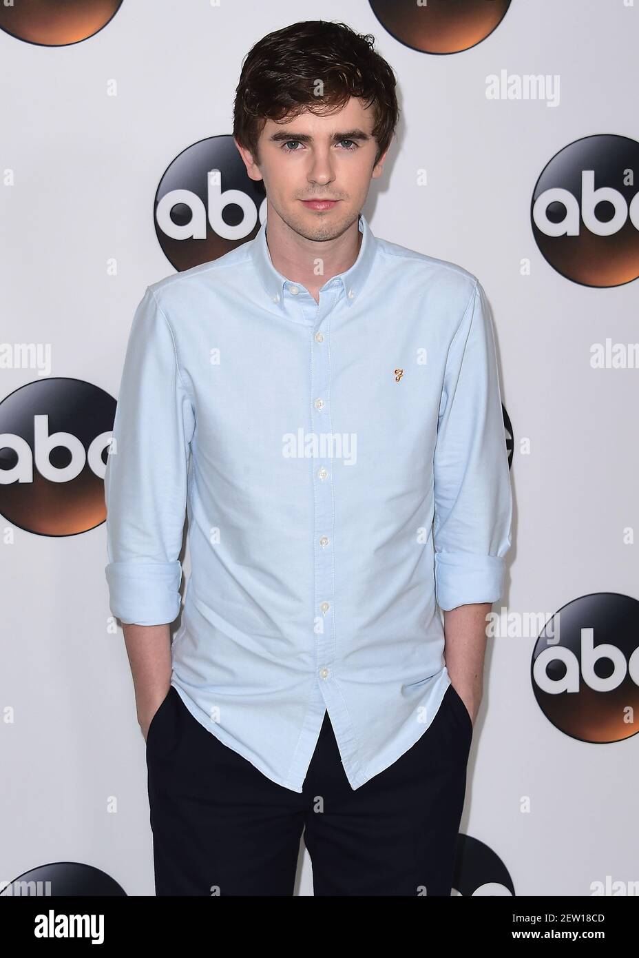 BEVERLY HILLS, CA - AUGUST 6: Freddie Highmore at the Disney ABC 2017 ...