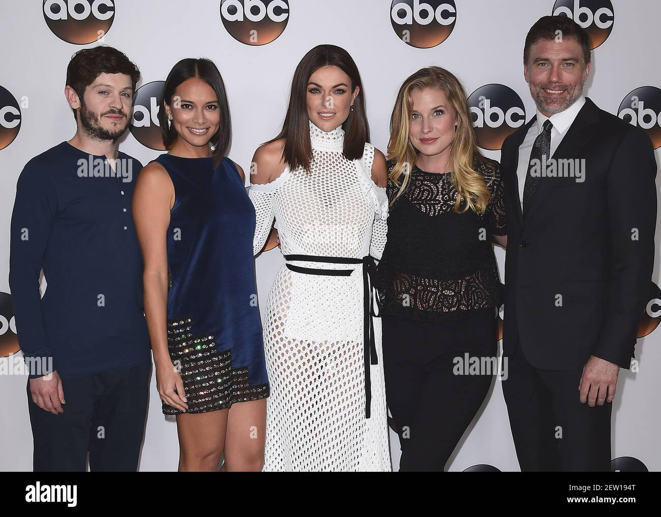BEVERLY HILLS, CA - AUGUST 6: Cast of "Marvel's Inhumans" (Iwan Rheon ...