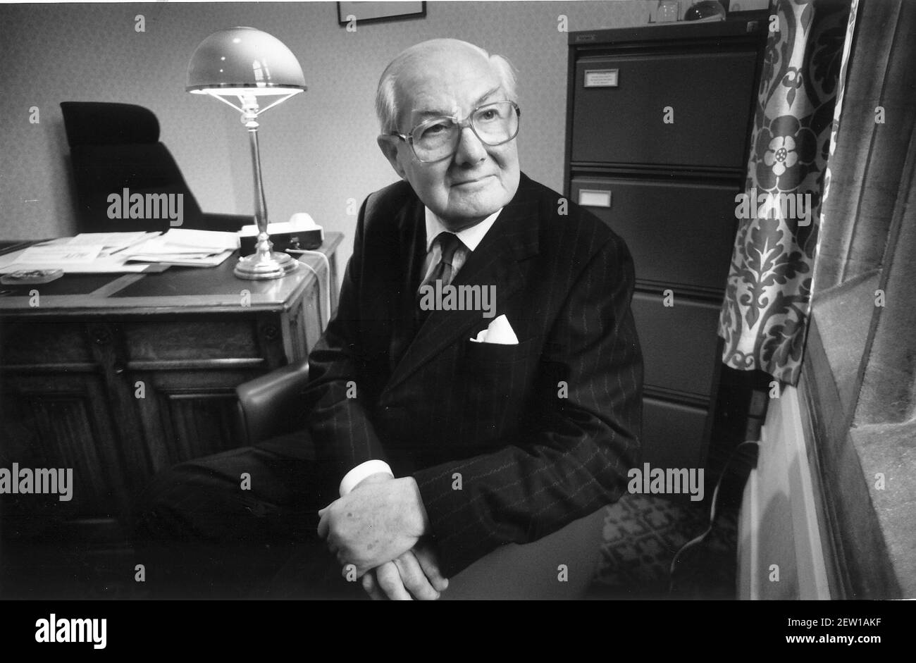 Lord Callaghan Labour in his Westminster Office Stock Photo - Alamy